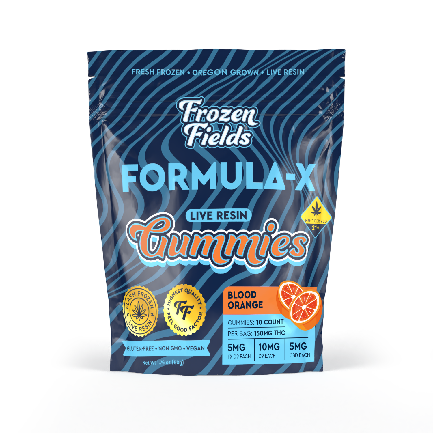Frozen Fields Formula - X - Delta Gummies (15mg x 10 Gummies) – Big D CBD